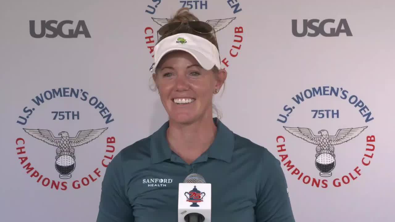 Amy Olson Opening Round Interview at the 2020 U.S. Women’s Open | LPGA ...