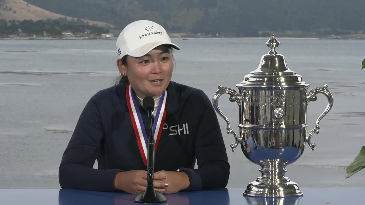 Allisen Corpuz Winner's Interview | 2023 U.S. Women’s Open | LPGA | Ladies Professional Golf ...