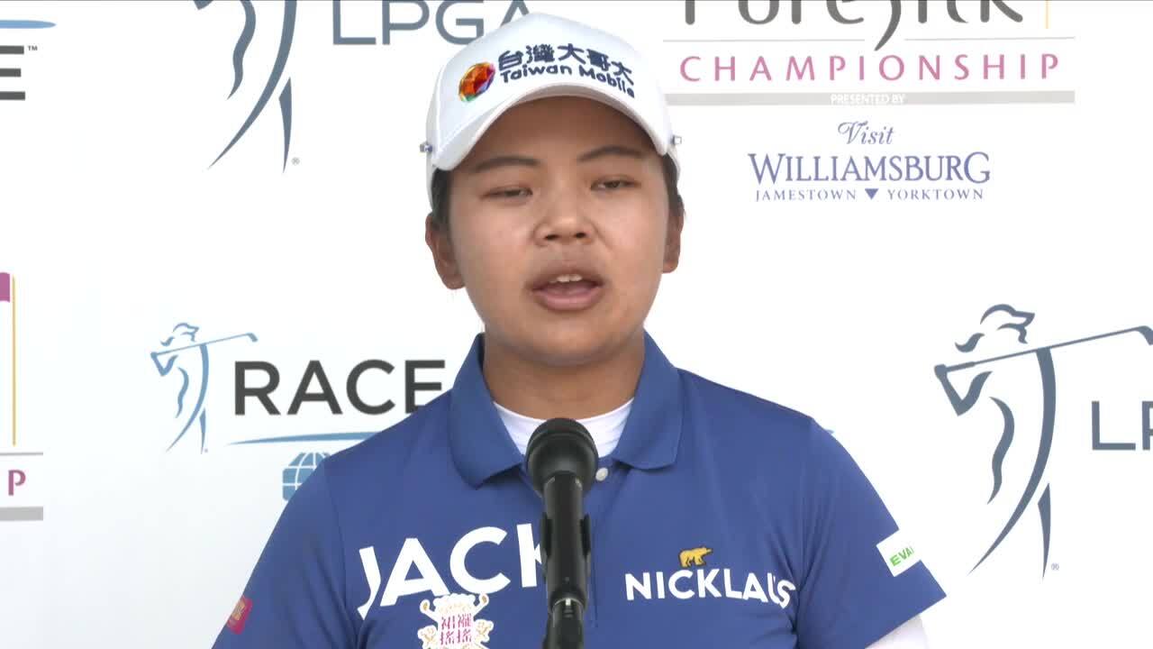 Wei-Ling Hsu Opening Round Interview at the 2021 Pure Silk Championship ...