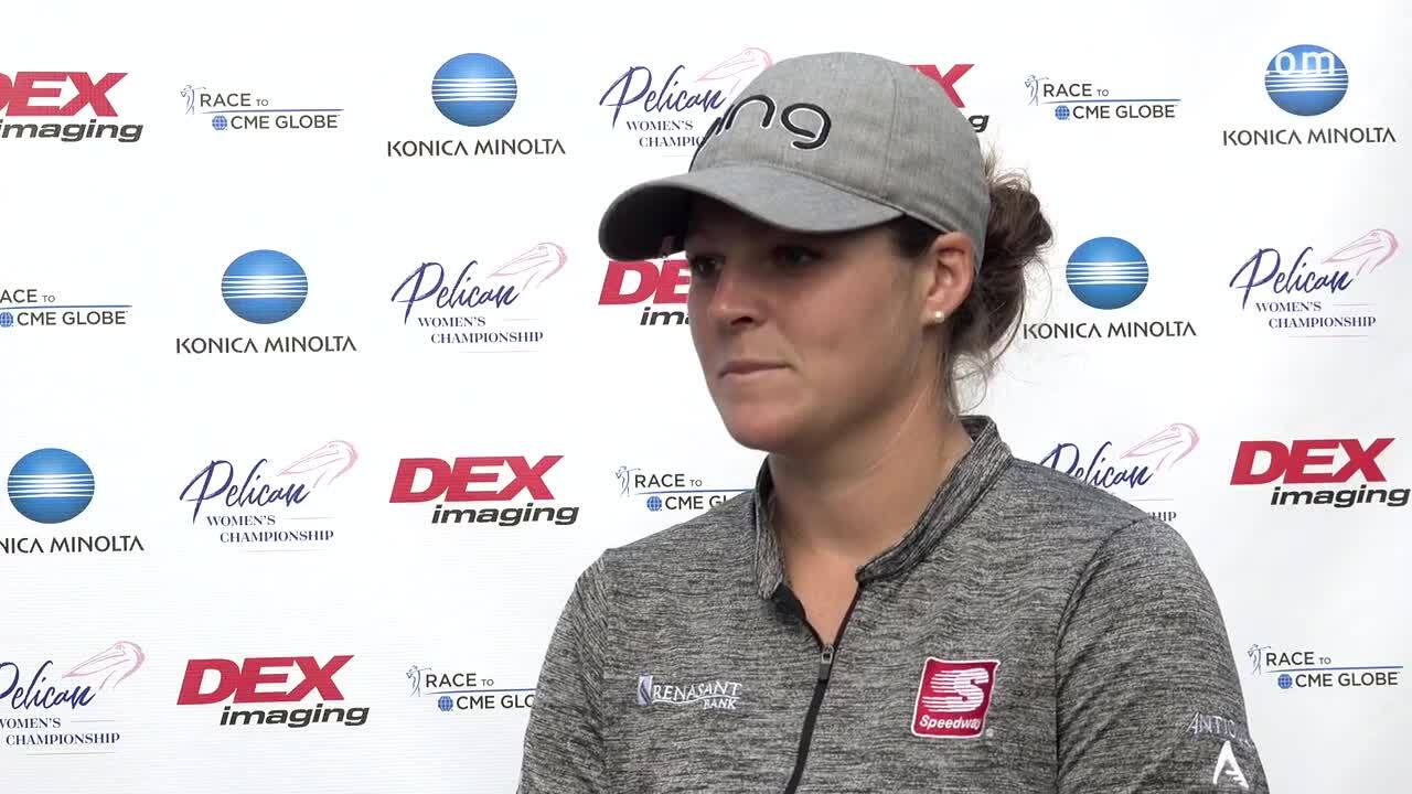 Ally McDonald Round 3 Interview at the Pelican Women's Championship ...