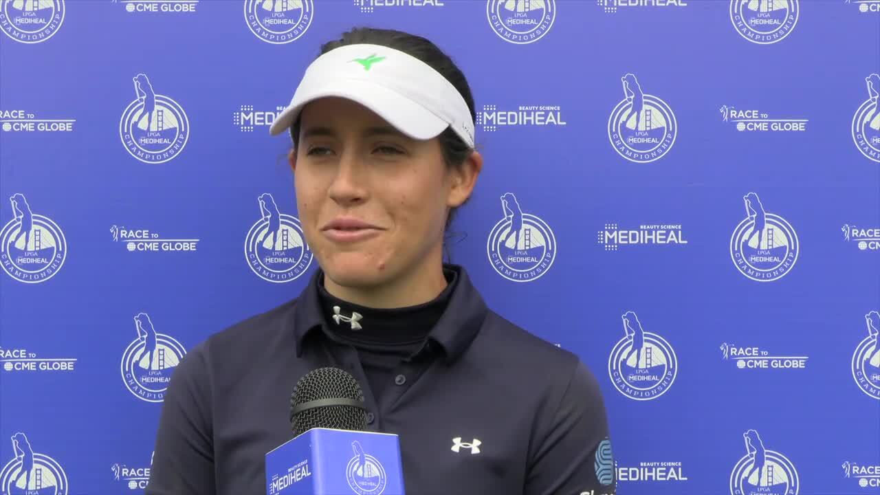 Albane Valenzuela Third Round Interview at the 2021 LPGA MEDIHEAL ...