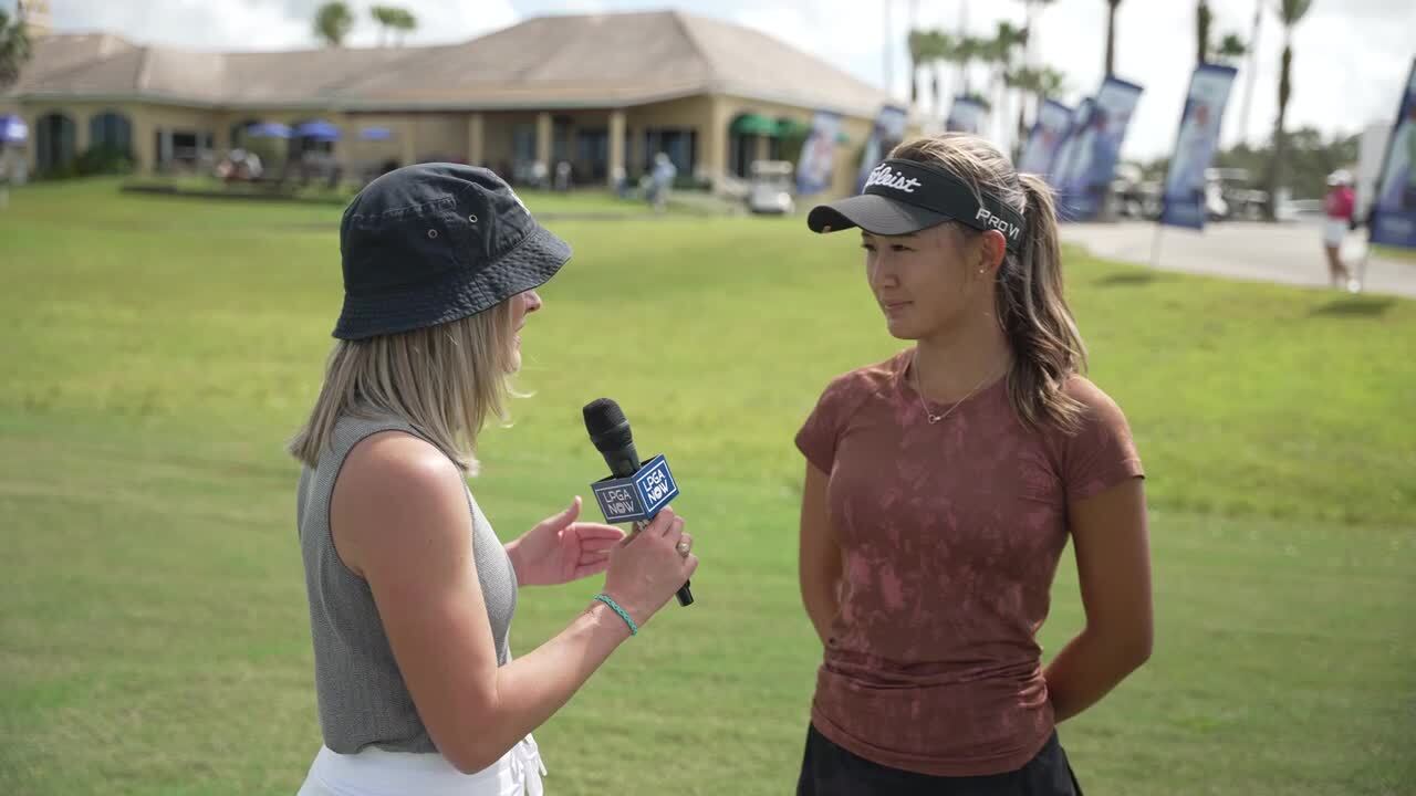 Michelle Zhang First Round Interview | 2023 Epson Tour Championship ...