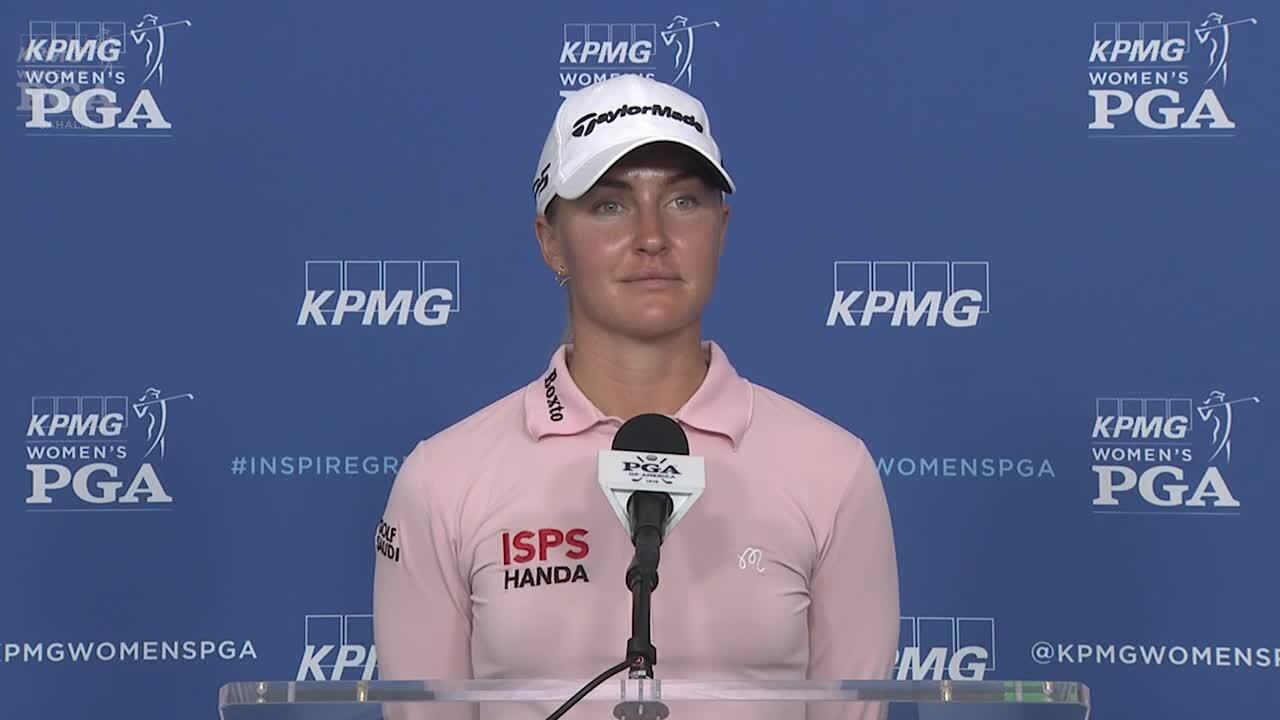 Charley Hull First Round Interview | 2024 KPMG Women's PGA Championship ...
