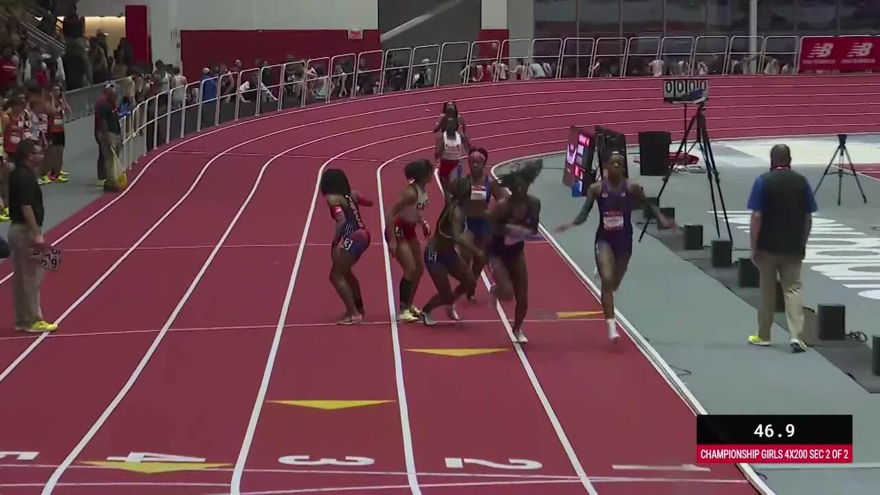 New Balance Nationals Indoor Videos Girls 4x200m Relay Championship New Balance Nationals Indoor Videos Girls 4x200m Relay Championship