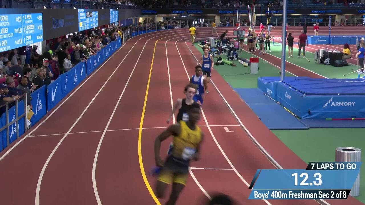 Nike Indoor Nationals - Videos - Boys 400m Freshman Final Heat 2 - 2024 Nike Indoor Nationals
