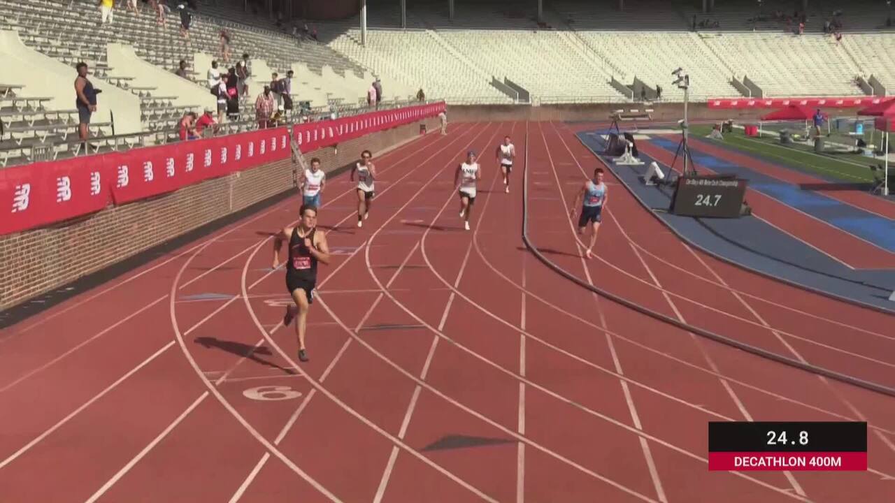 New Balance Nationals Outdoor - Videos - Boys Decathlon 400m Championship Section 1 - New ...