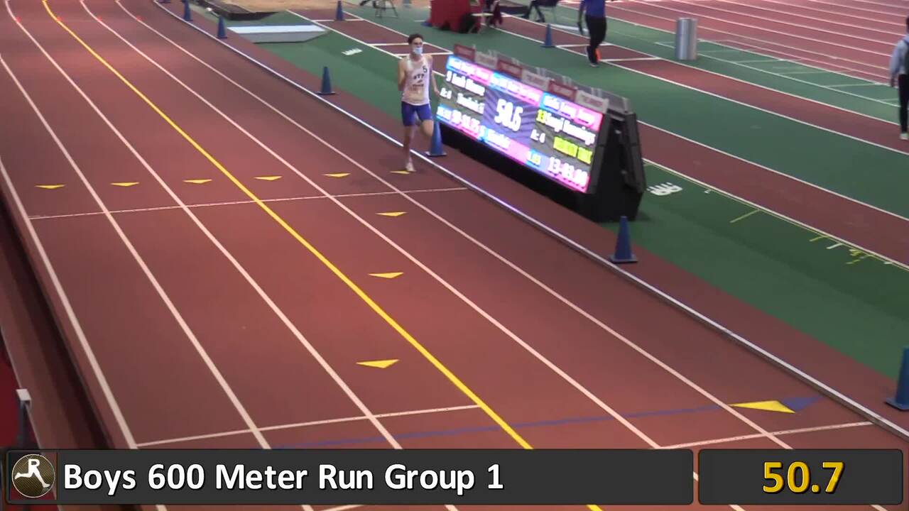 ArmoryTrack.com - Videos - Men's 600m Section 6 - Armory Trials #3 2020