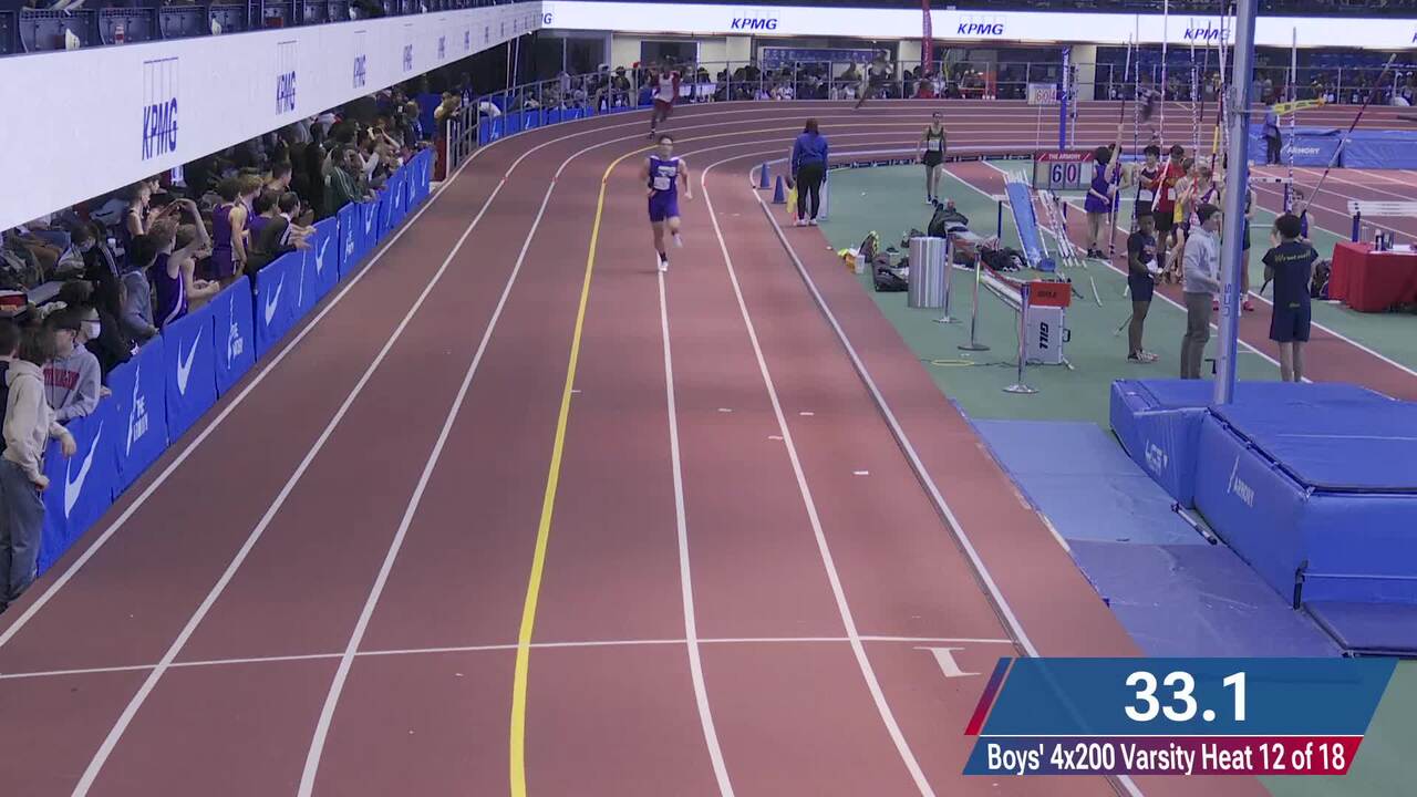 ArmoryTrack.org - Videos - Girls 4x200m Relay Varsity Heat 15 - PSAL Martin Luther King Jr ...