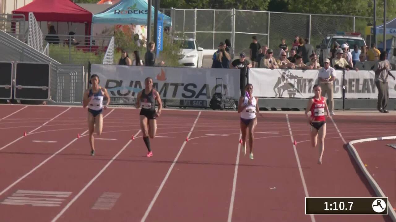 Mt SAC Relays Videos Women s 4x400m Relay Elite Section 2 Mt