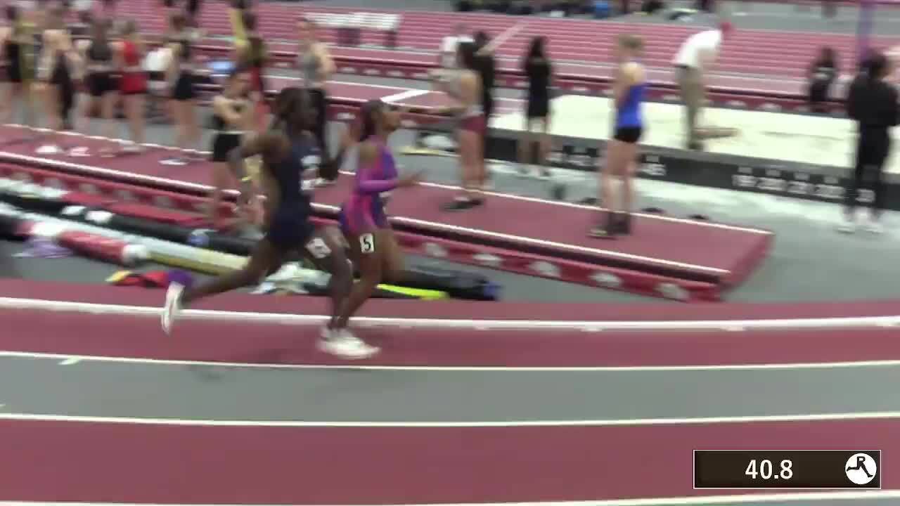 Arkansas High School Indoor Invitational - Videos - Girls 400m Prelim Heat 3 - Arkansas High ...