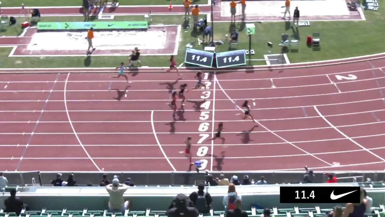 Nike Outdoor Nationals - Videos - Girls 100m Championship Prelim Heat 6 - Nike Outdoor Nationals ...