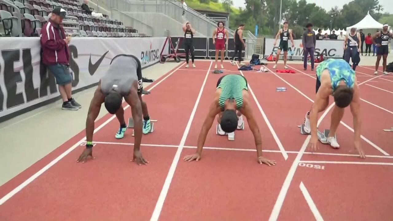 Mt. SAC Relays - Videos - Men's Decathlon Elite 100m Section 1 - Mt ...