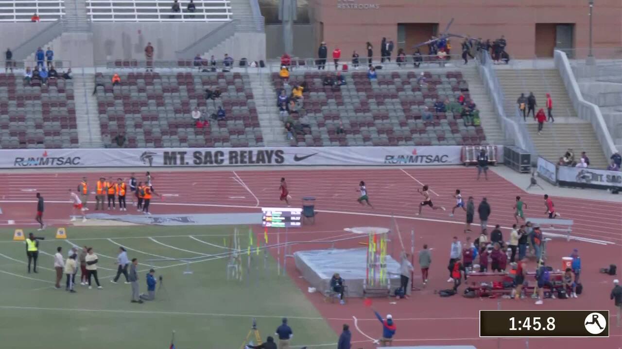 Videos - Men's 4x400m Relay Collegiate Section 3 - Mt. SAC Relays 2023
