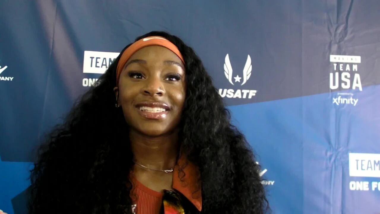 Akala Garrett, a freshman at Texas, finished seventh in her first U.S ...