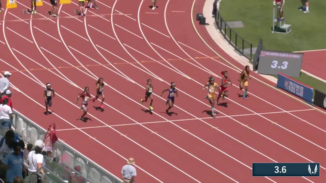 Usatf Tv Videos Girls 9 10 100m Prelim Heat 3 Usatf National