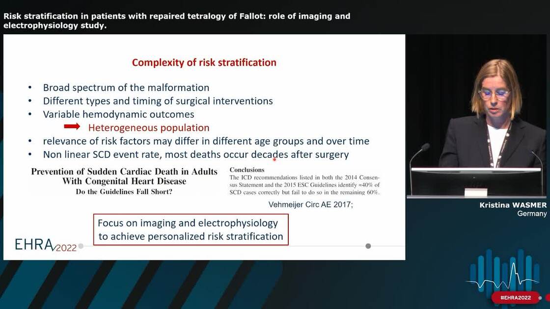ESC 365 - Risk stratification in patients with repaired tetralogy of ...