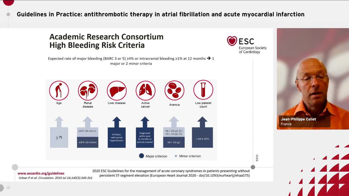 ESC 365 - A patient with NSTEMI and atrial fibrillation: what do the ...