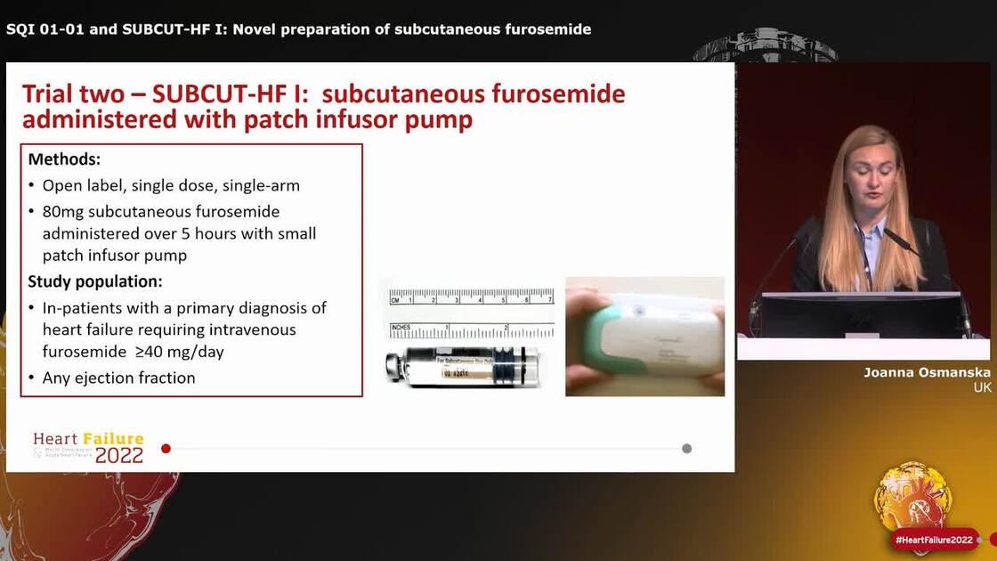 ESC 365 - SQI 01-01 and SUBCUT-HF I: Novel preparation of subcutaneous ...