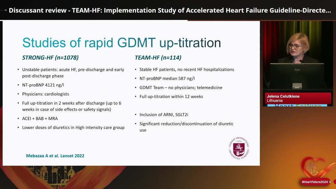 ESC 365 - Discussant review - TEAM-HF: Implementation Study of ...