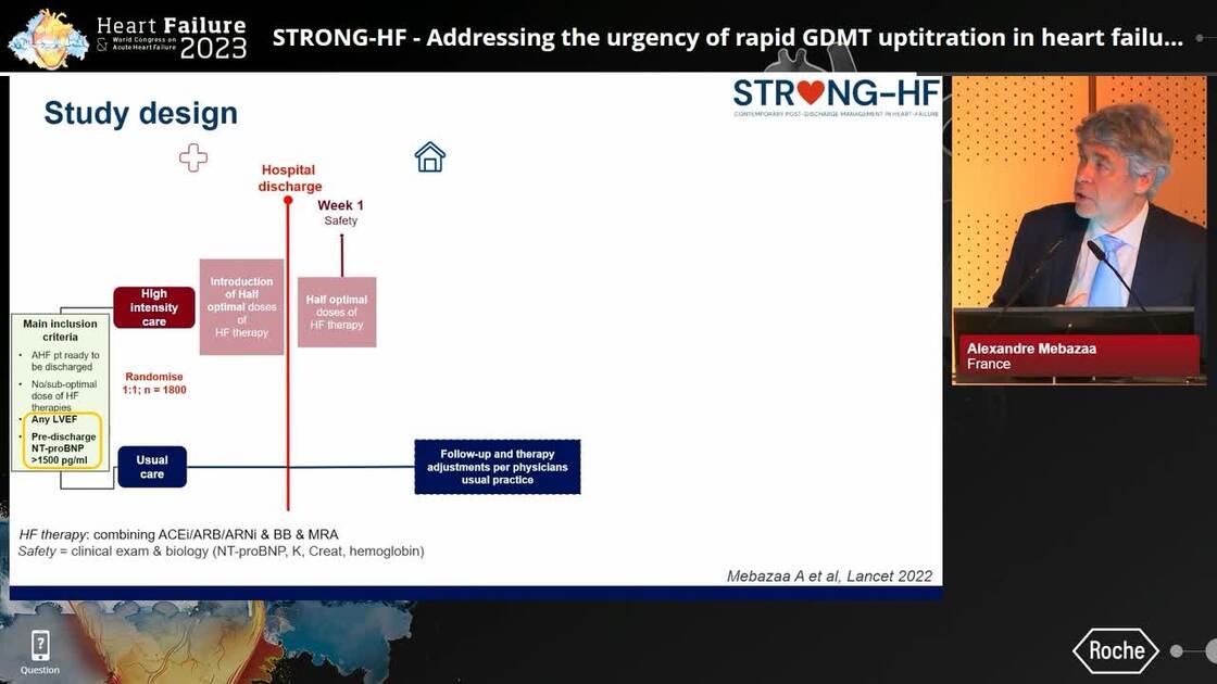 ESC 365 - STRONG-HF - Addressing the urgency of rapid GDMT uptitration ...