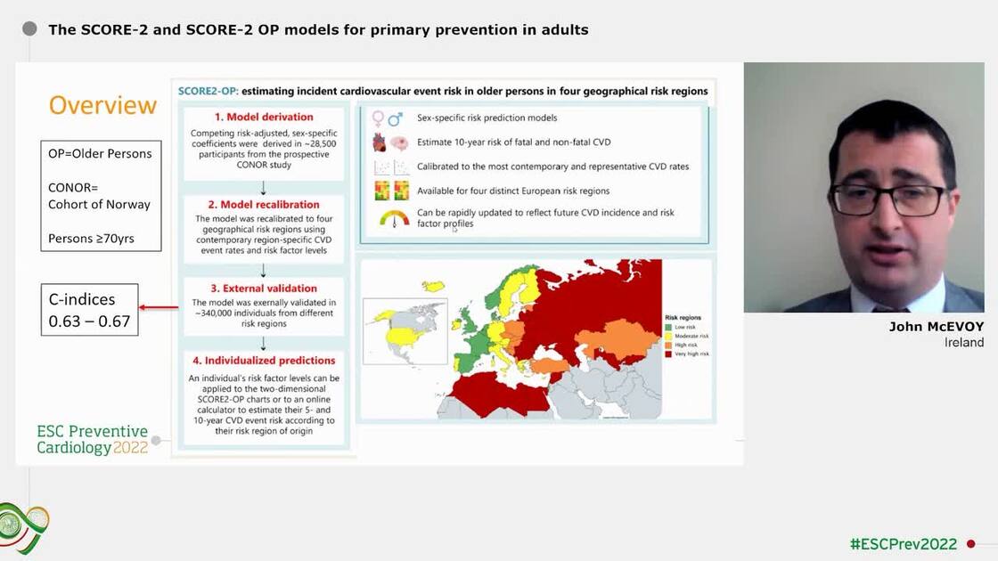 ESC 365 - The SCORE-2 and SCORE-2 OP models for primary prevention in ...