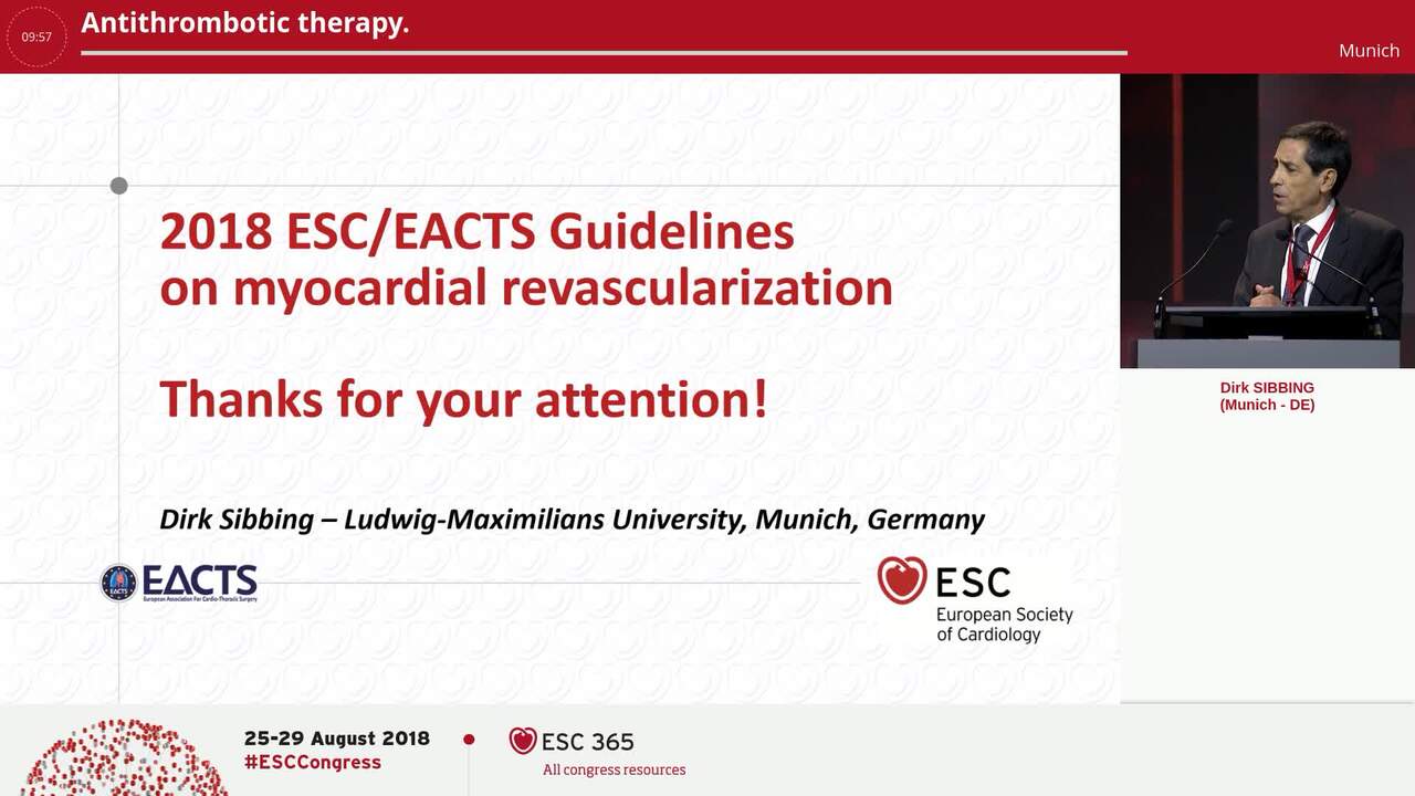 ESC 365 - 2018 ESC/EACTS Guidelines on Myocardial Revascularization ...