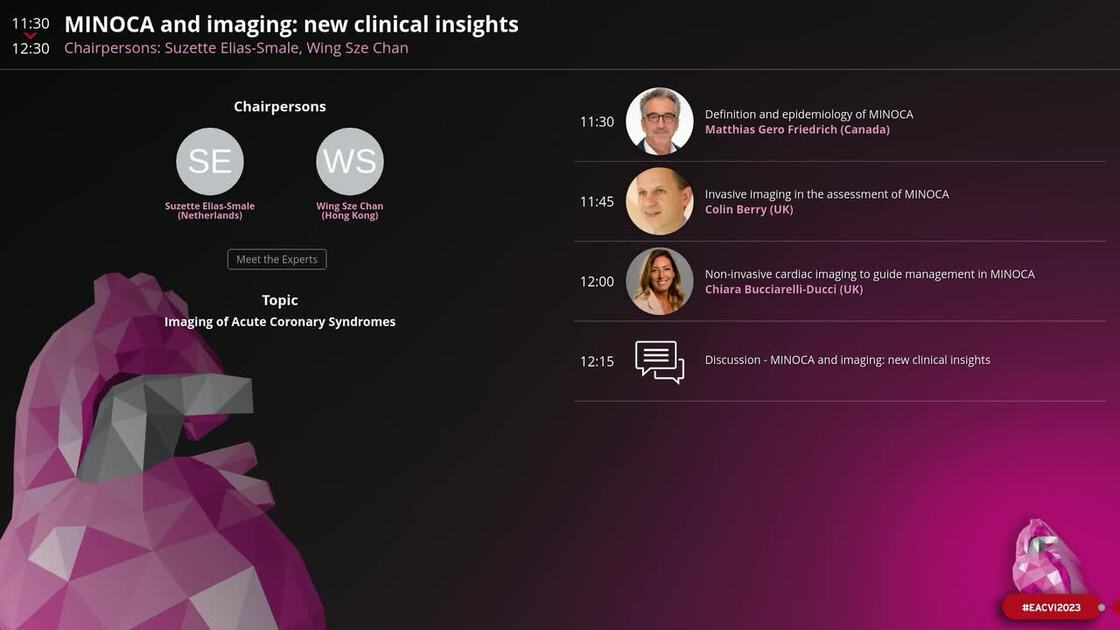 ESC 365 - Discussion - MINOCA and imaging: new clinical insights