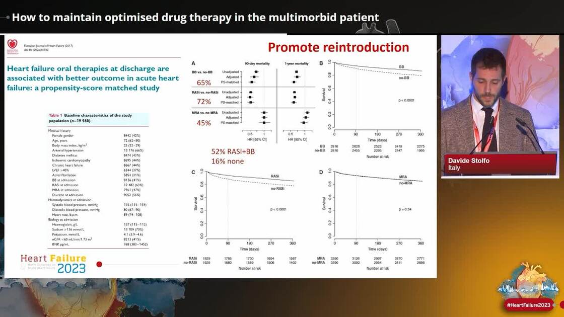 ESC 365 - How to maintain optimised drug therapy in the multimorbid patient