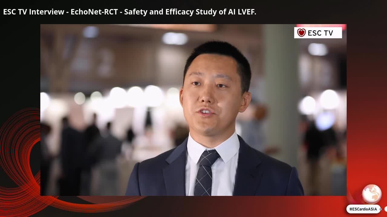 ESC 365 - ESC TV Interview - EchoNet-RCT - Safety and Efficacy Study of AI LVEF.