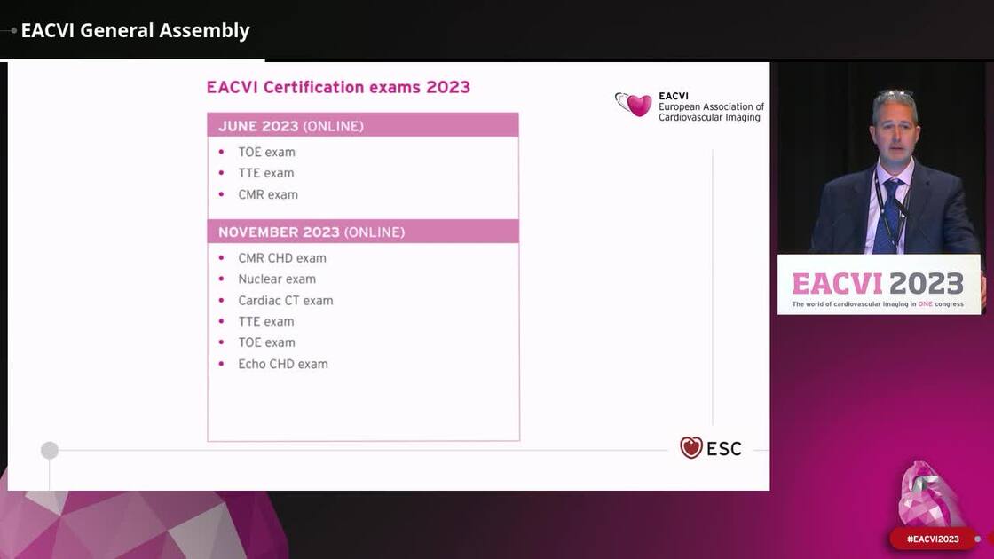ESC 365 - EACVI General Assembly
