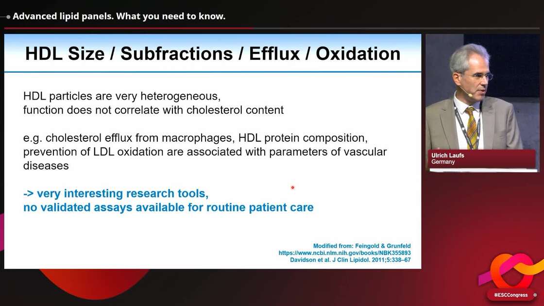 ESC 365 - Advanced lipid panels. What you need to know.