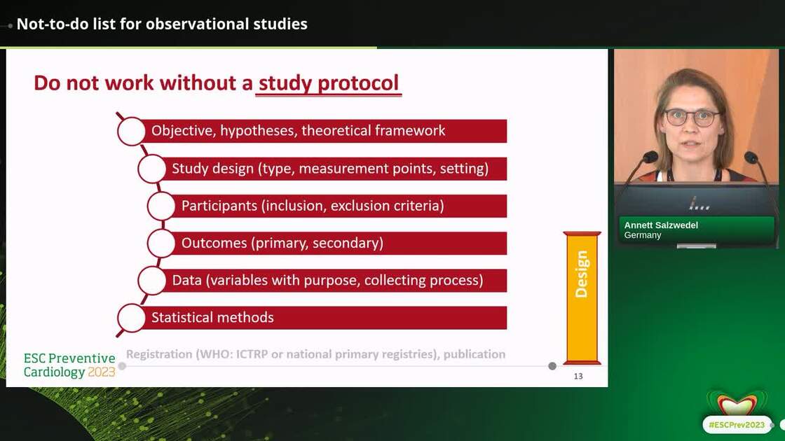 ESC 365 - Not-to-do list for observational studies