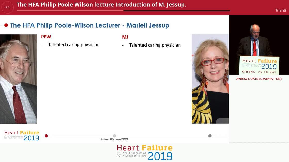 ESC 365 - The HFA Philip Poole Wilson lecture Introduction of M. Jessup.