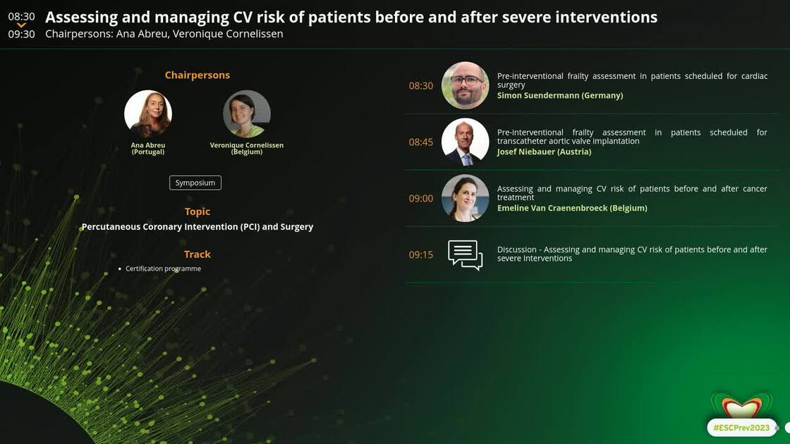 ESC 365 - Discussion - Assessing and managing CV risk of patients ...