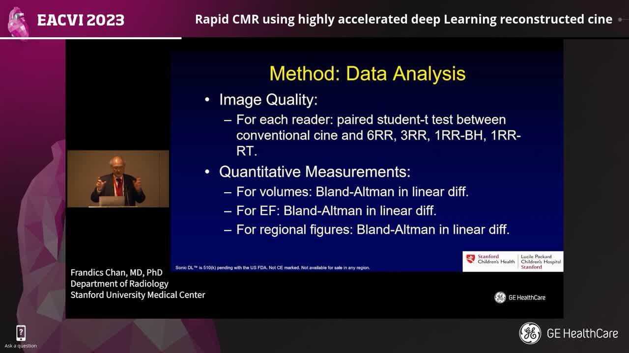 ESC 365 - Rapid CMR using highly accelerated deep Learning reconstructed cine – Introduction