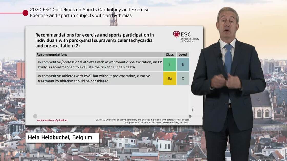 ESC 365 - Exercise and sport in subjects with arrhythmias.