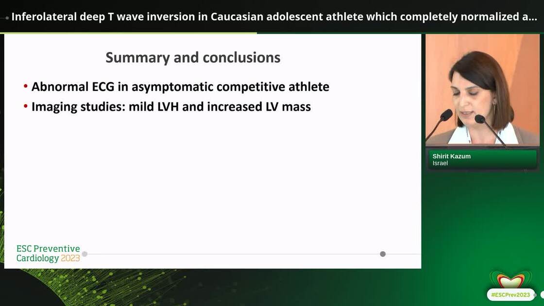 ESC 365 - Inferolateral deep T wave inversion in Caucasian adolescent ...