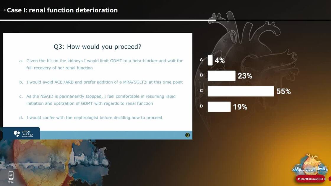 ESC 365 - Case I: renal function deterioration