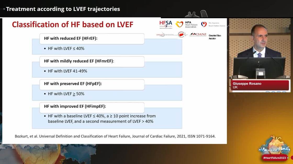 ESC 365 - Treatment according to LVEF trajectories