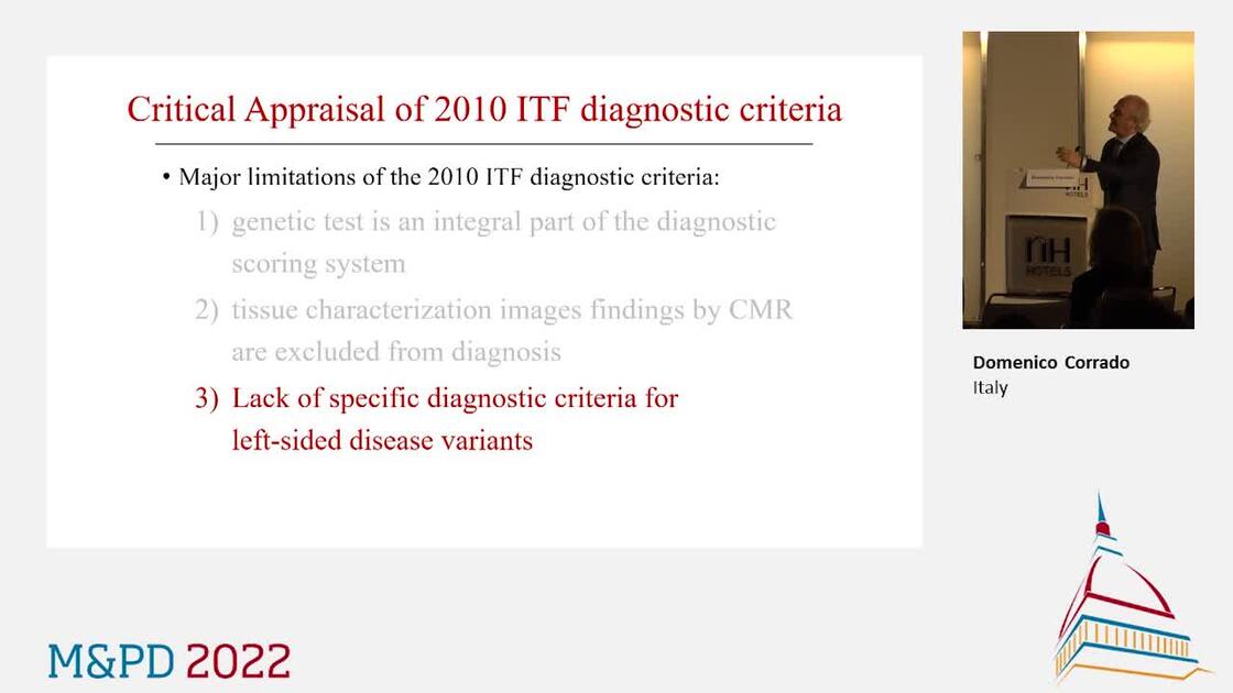 ESC 365 - Arrhythmogenic cardiomyopathy: spectrum of disease and Padua ...