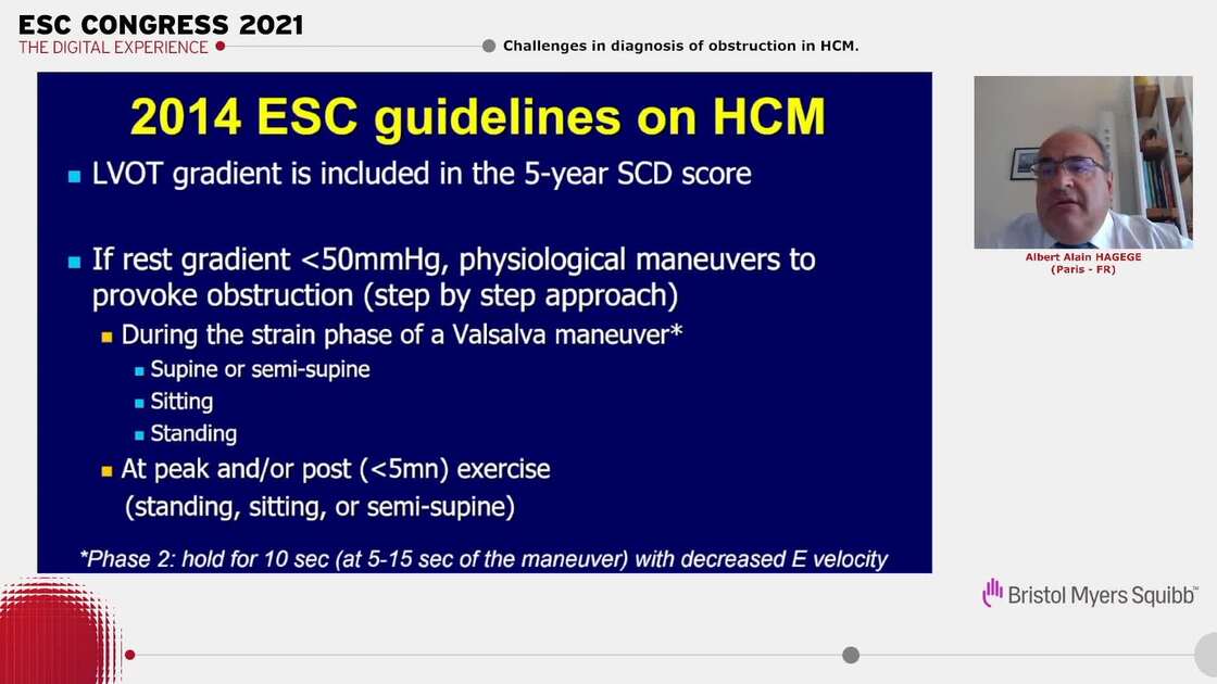 ESC 365 - Challenges in diagnosis of obstruction in HCM.