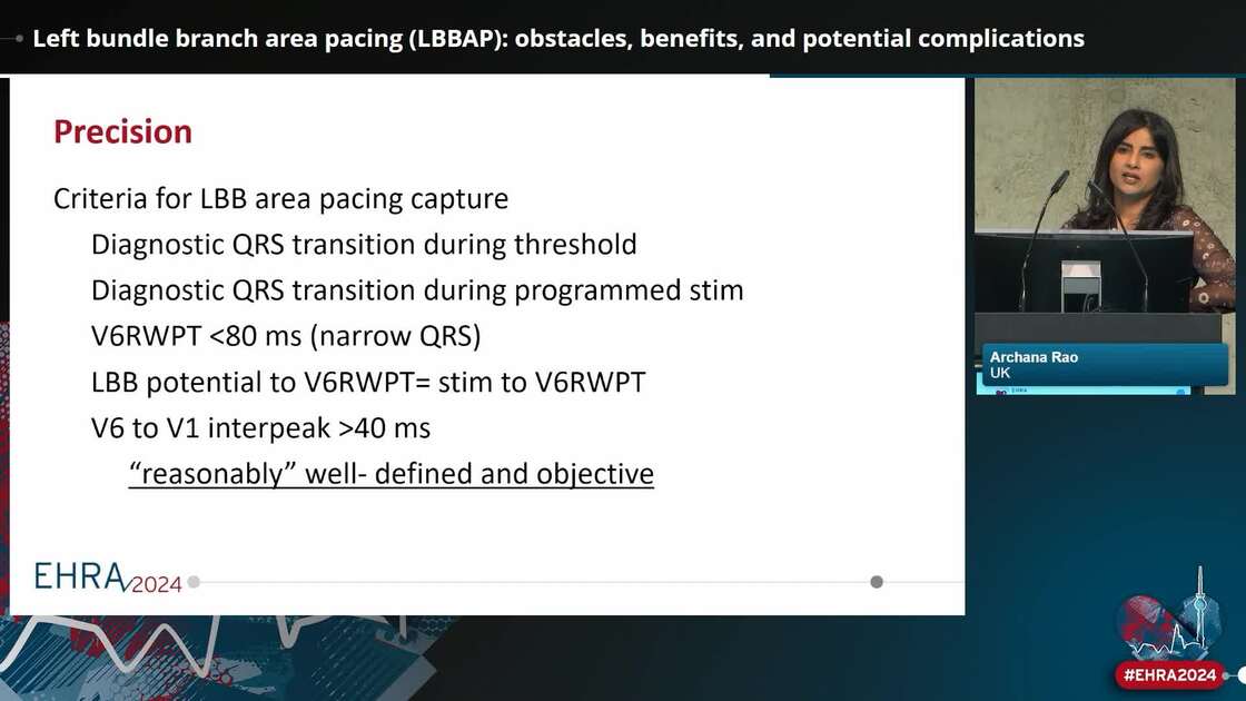 ESC 365 - Left bundle branch area pacing (LBBAP): obstacles, benefits ...