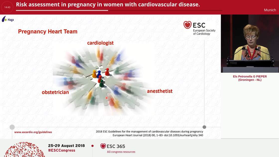 ESC 365 - Risk assessment in pregnancy in women with cardiovascular ...