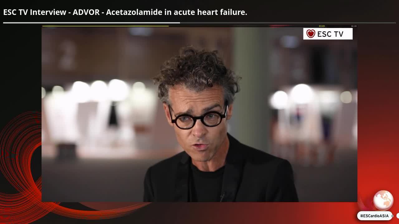 ESC 365 - ESC TV Interview - ADVOR - Acetazolamide in acute heart failure.