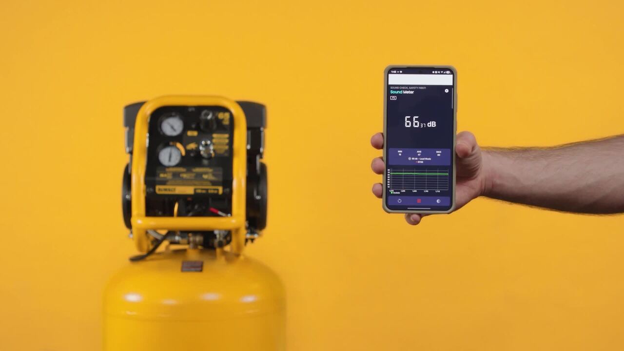 DEWALT 26 Gal. 175 PSI Ultra Quiet Portable Electric Air Compressor ...