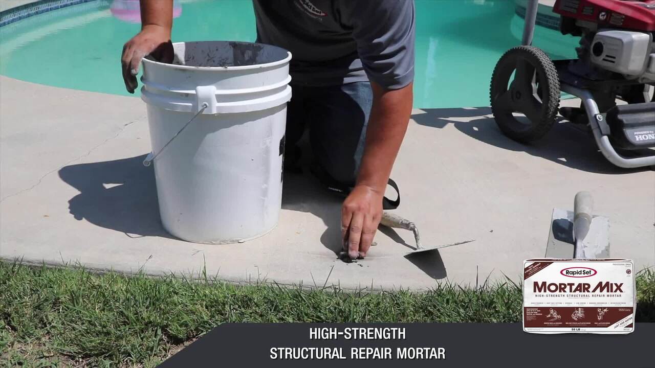 Rapid Set 55 lbs. High-Performance, Fast-Setting Mortar Mix 04010055 ...