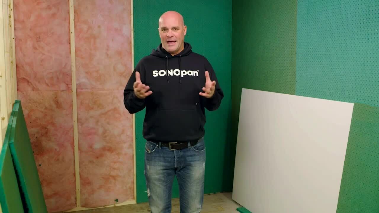 SONOPAN 4 ft x 8 ft x .75 in Acoustical Soundproofing Panel - 32 sq ft ...