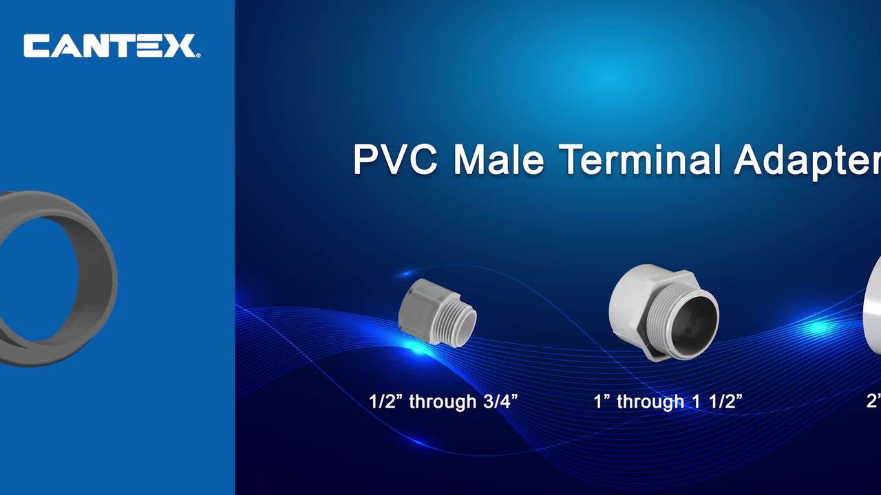 Cantex 1-1/2 in. Male Terminal Adapter R5140107 - The Home Depot