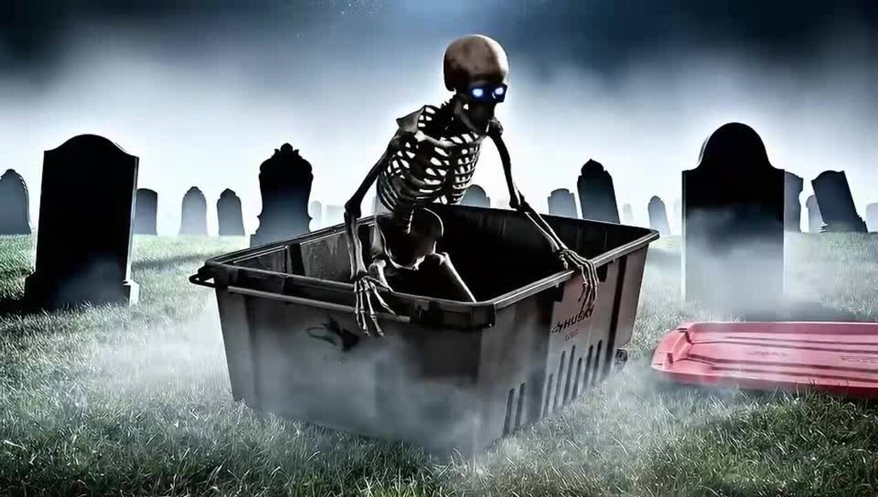 Husky 170 Gal. Pro Grip Storage Tote in Black with Red Lid 999-170G ...