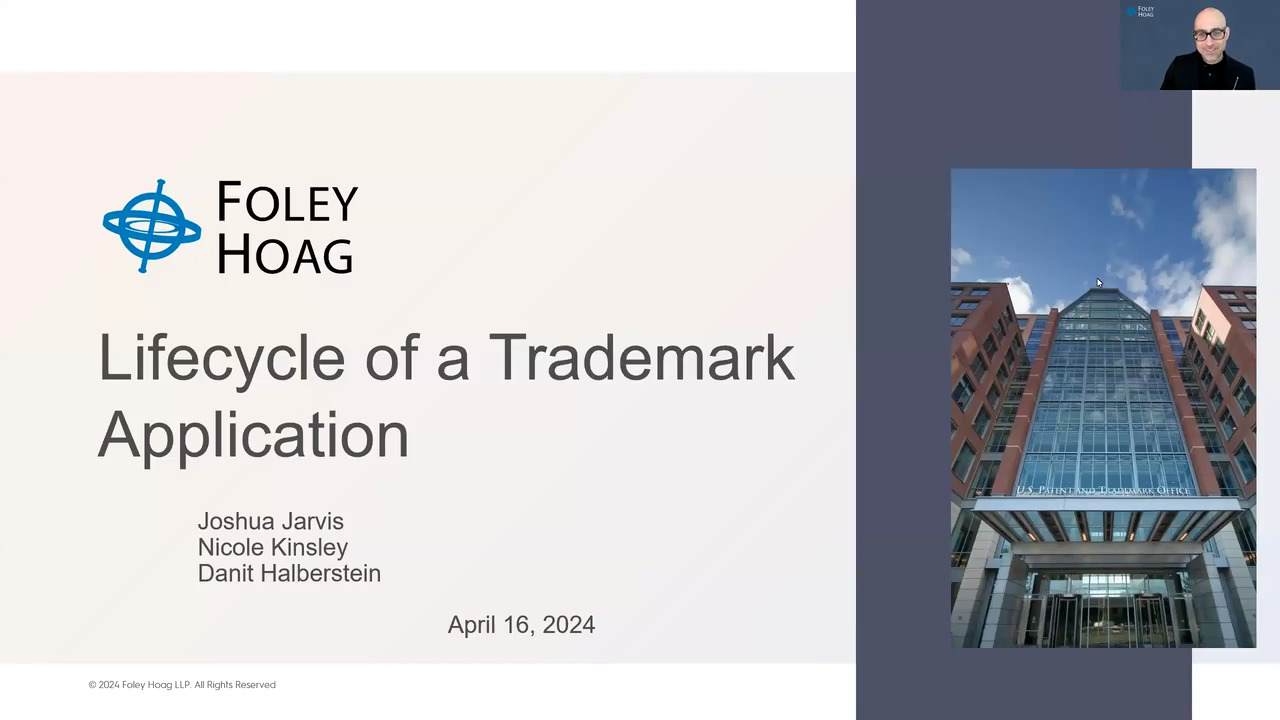 Lifecycle of a Trademark Application | Foley Hoag LLP
